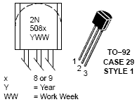 2N5089: Low Noise NPN Bipolar Transistor, TO-92