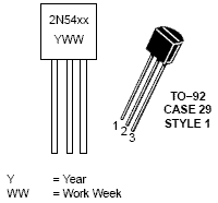 2N5401: High Current PNP Bipolar Transistor, TO-92