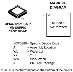 NCP5389: 2/3 Phase Controller