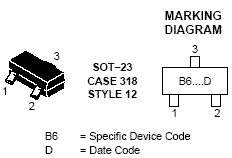BAT54AL: 200 mA, 30 V, Schottky Diode, Dual Common Anode
