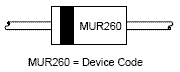 MUR260: Power Rectifier, Ultra-Fast Recovery, Switch-mode, 2 A, 600 V