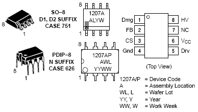 NCP1207A: PWM Controller, Free Running Quasi-Resonant Current Mode