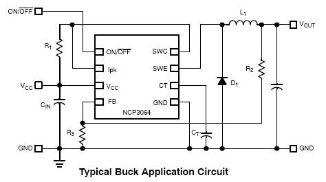 NCV3064: Buck / Boost / Inverting Converter, Switching Regulator, 1.5 A ...