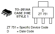 PZT751: High Current PNP Bipolar Transistor