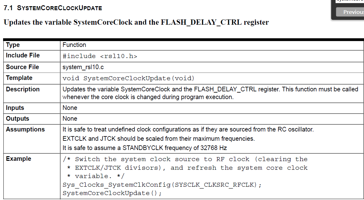KB: How to achieve run time system clock frequency update