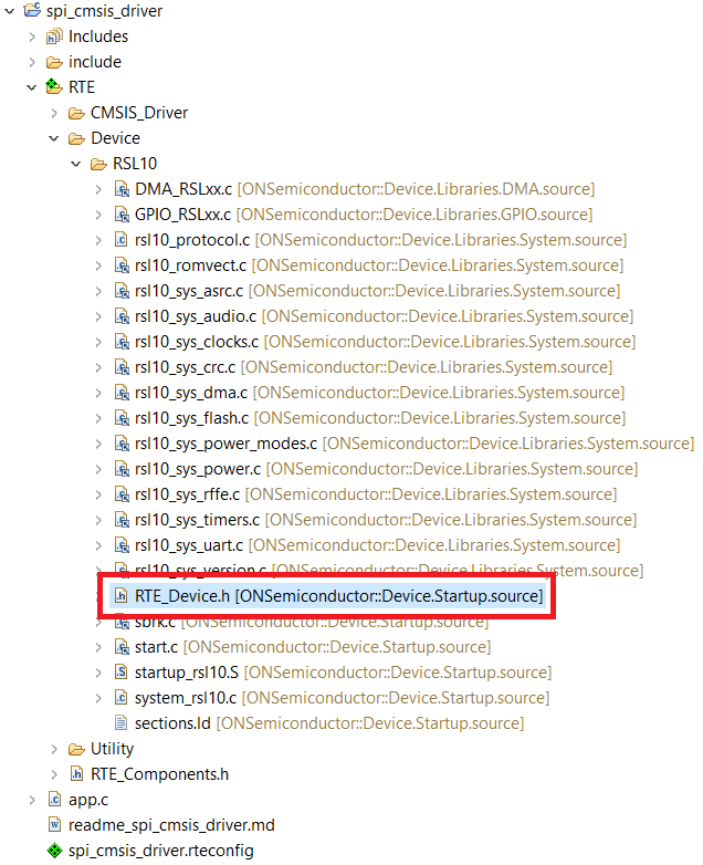 Kb Setting Up The Rsl10 Cmsis Drivers Via The Cmsis Configuration Wizard