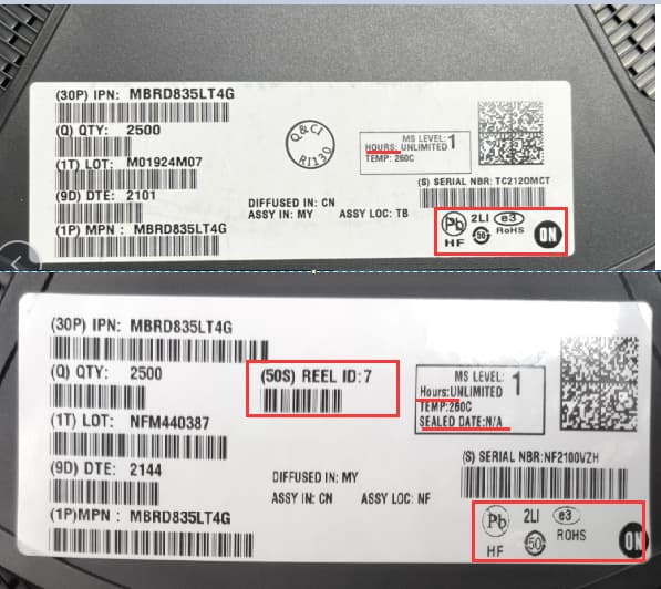 The ON label varies many versions.Is there any detailed guideline for ...